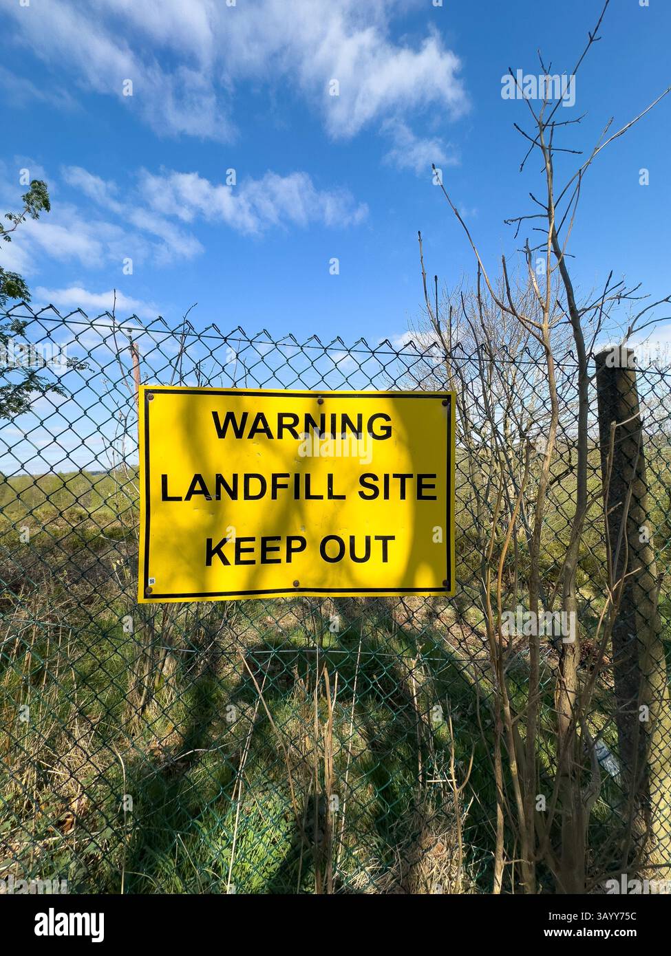20 April 2025 - Bradford, West Yorkshire, UK - A Landfill rubbish dump ...