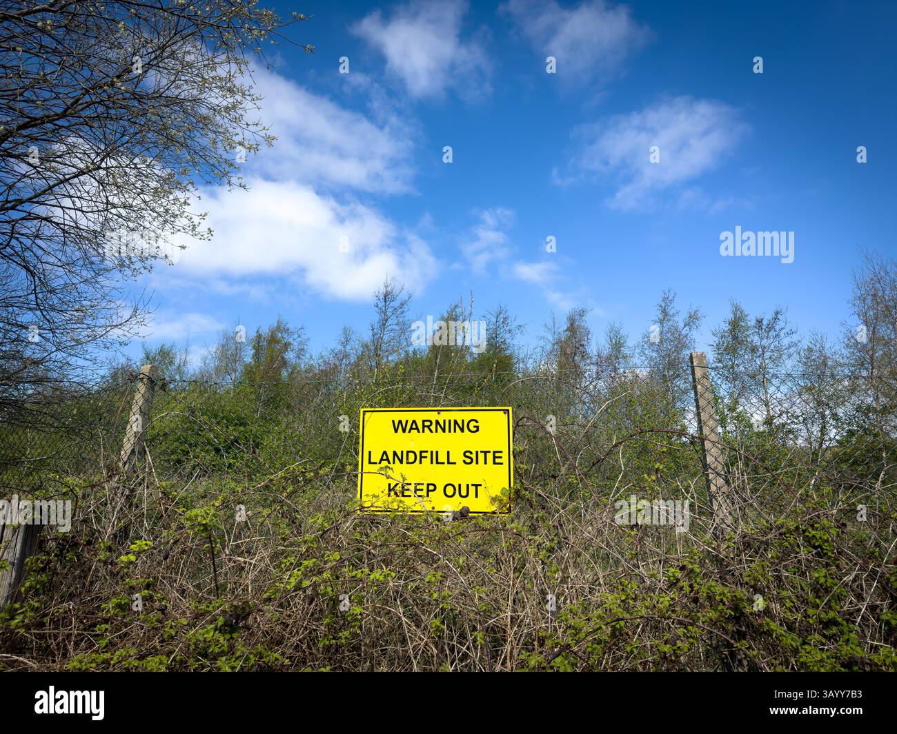 20 April 2025 - Bradford, West Yorkshire, UK - A Landfill rubbish dump ...