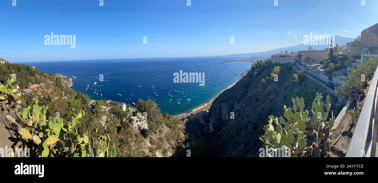 Beautiful cityscape mediterranean sparkling waters hi-res stock ...