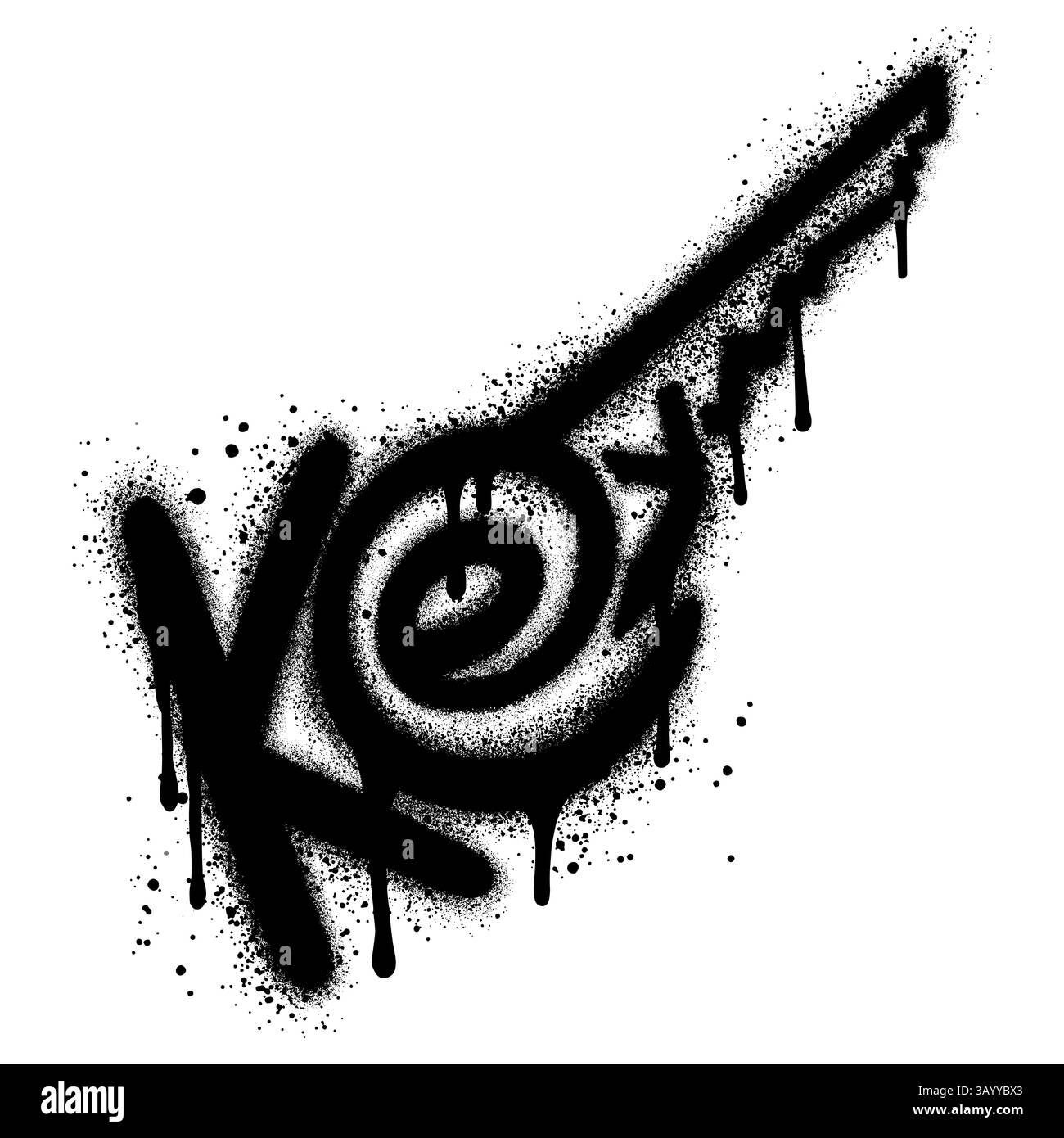 Metal door with graffiti Stock Vector Images - Alamy