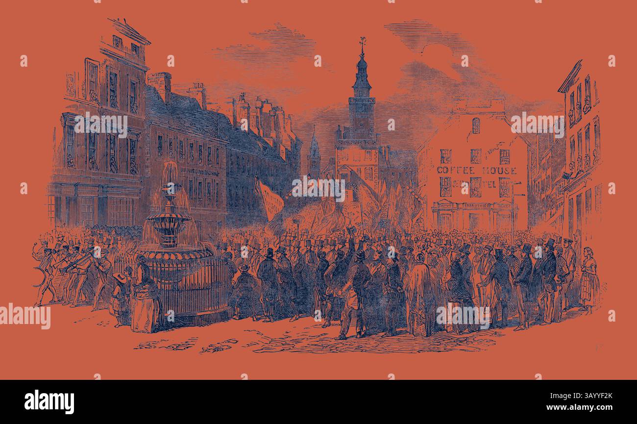 Civic clock tower visible in background hi-res stock photography and ...