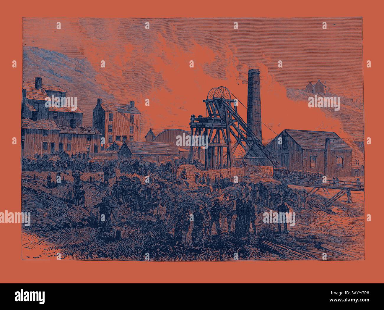 Bustling mining town scene hi-res stock photography and images - Alamy
