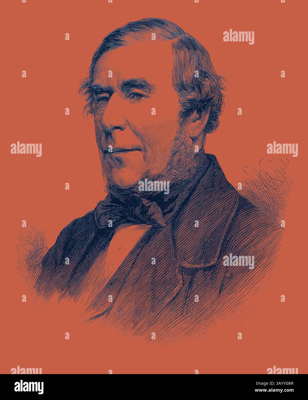 Victorian gentleman sideburns hi-res stock photography and images - Alamy