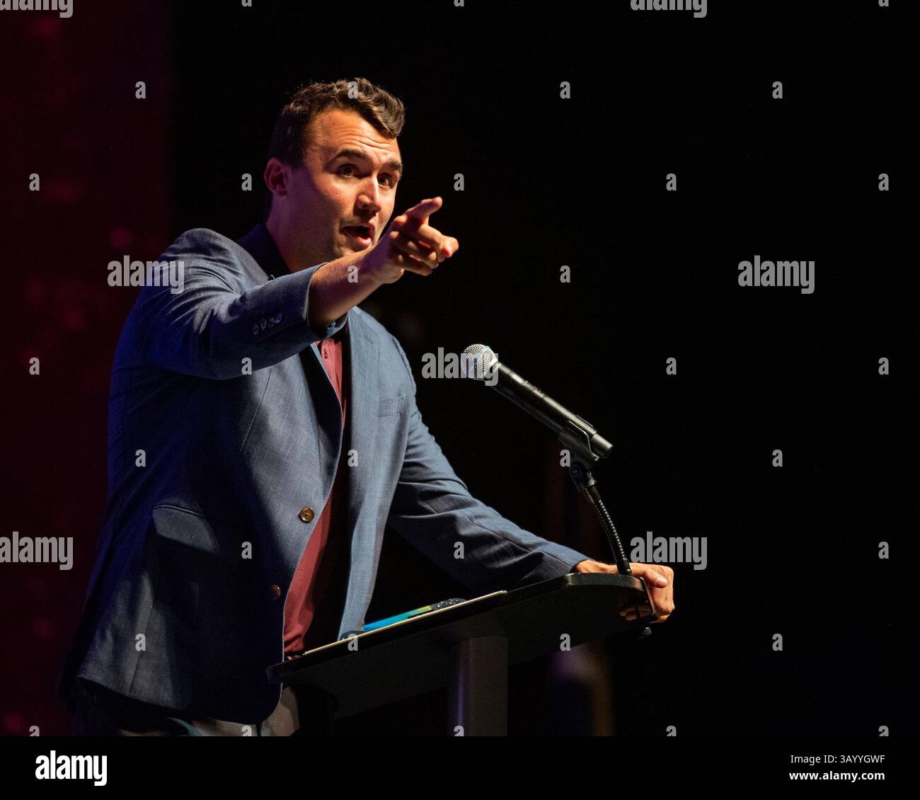 Charlie Kirk speaks at Texas A&M University as part of Turning Point ...