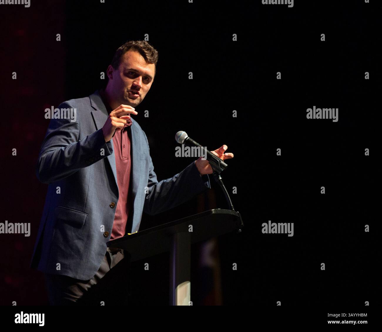 Charlie Kirk speaks at Texas A&M University as part of Turning Point ...