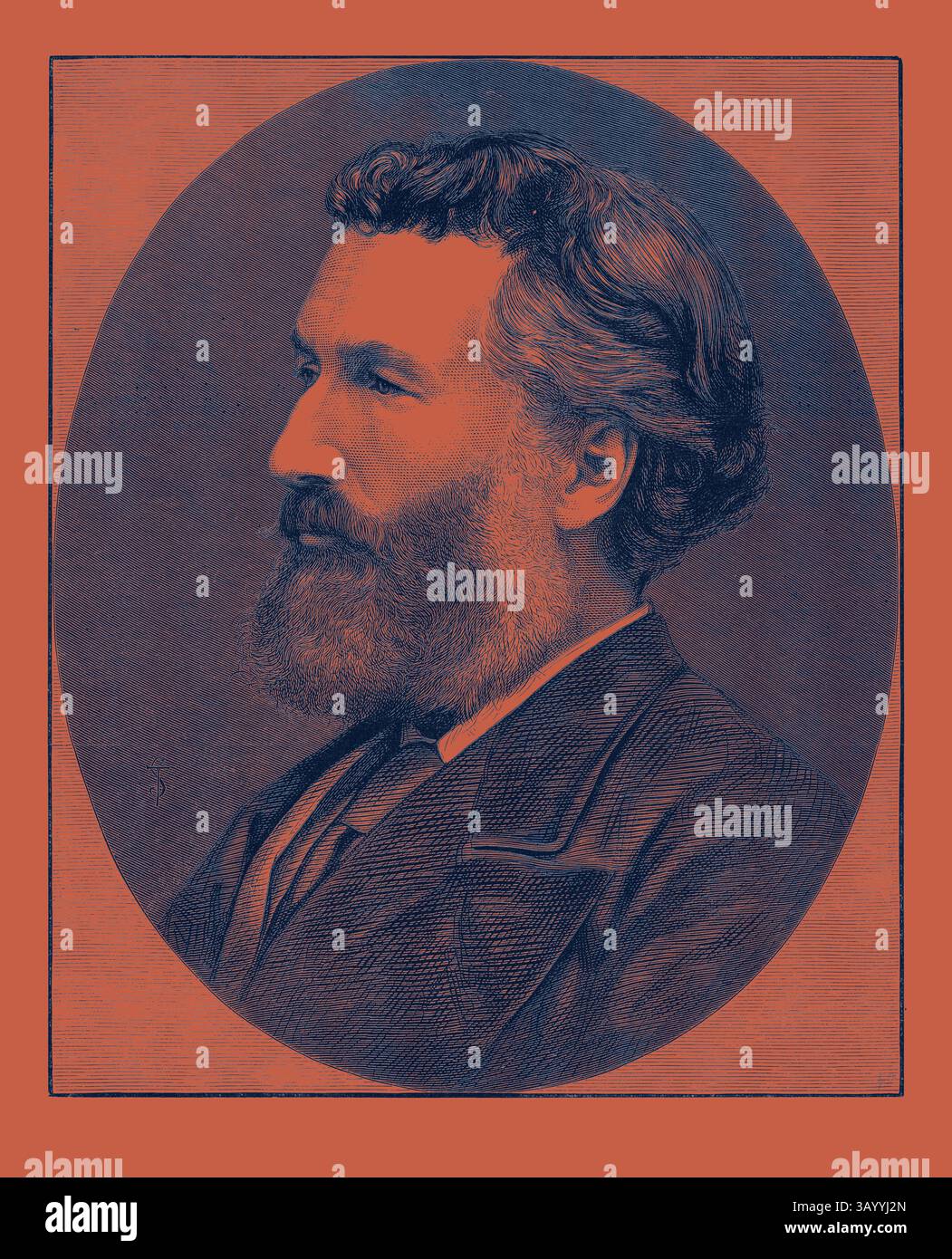 A distinguished gentleman with a well-groomed beard and stylish hair is ...