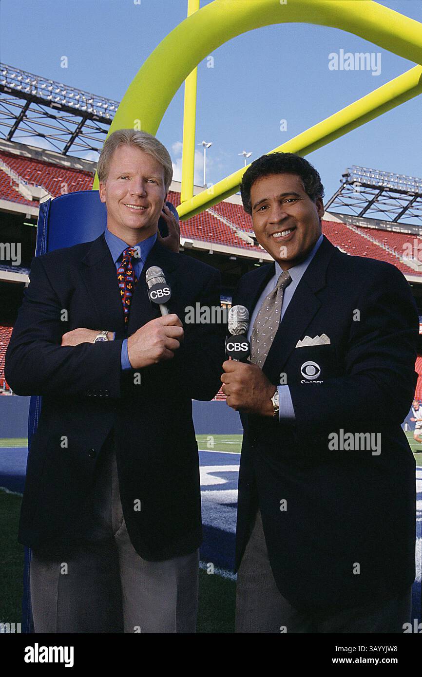 Aug 14, 1999 - THE NFL TODAY ON CBS TV FILM STILL GREG GUMBLE PHIL SIMMS (Credit Image: © CBS ...