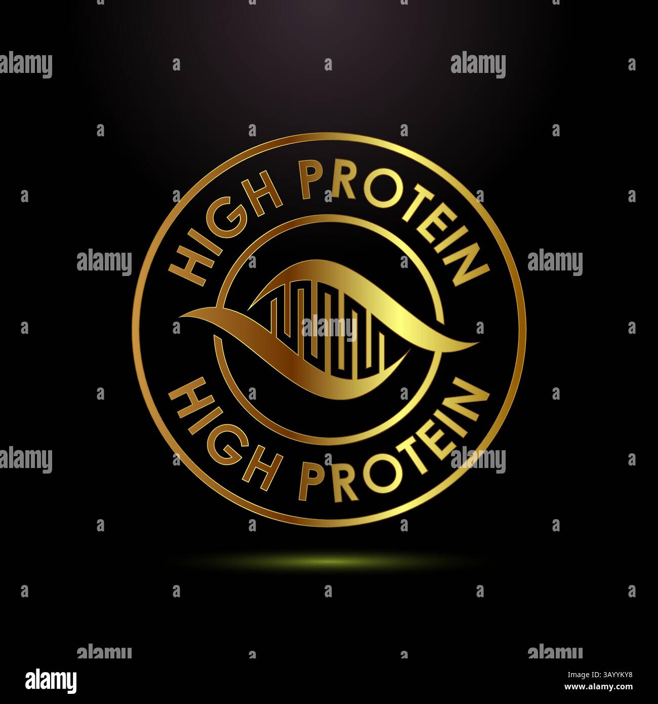 High protein icon, High protein label design for packaging, Nutrition ...