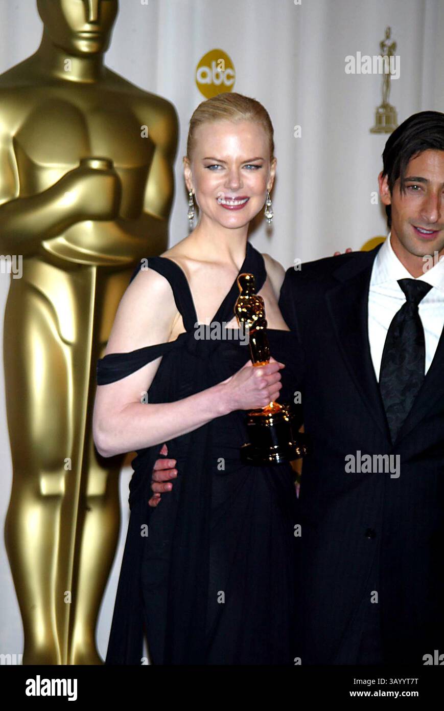 Adrien brody 2003 oscars hi-res stock photography and images - Alamy