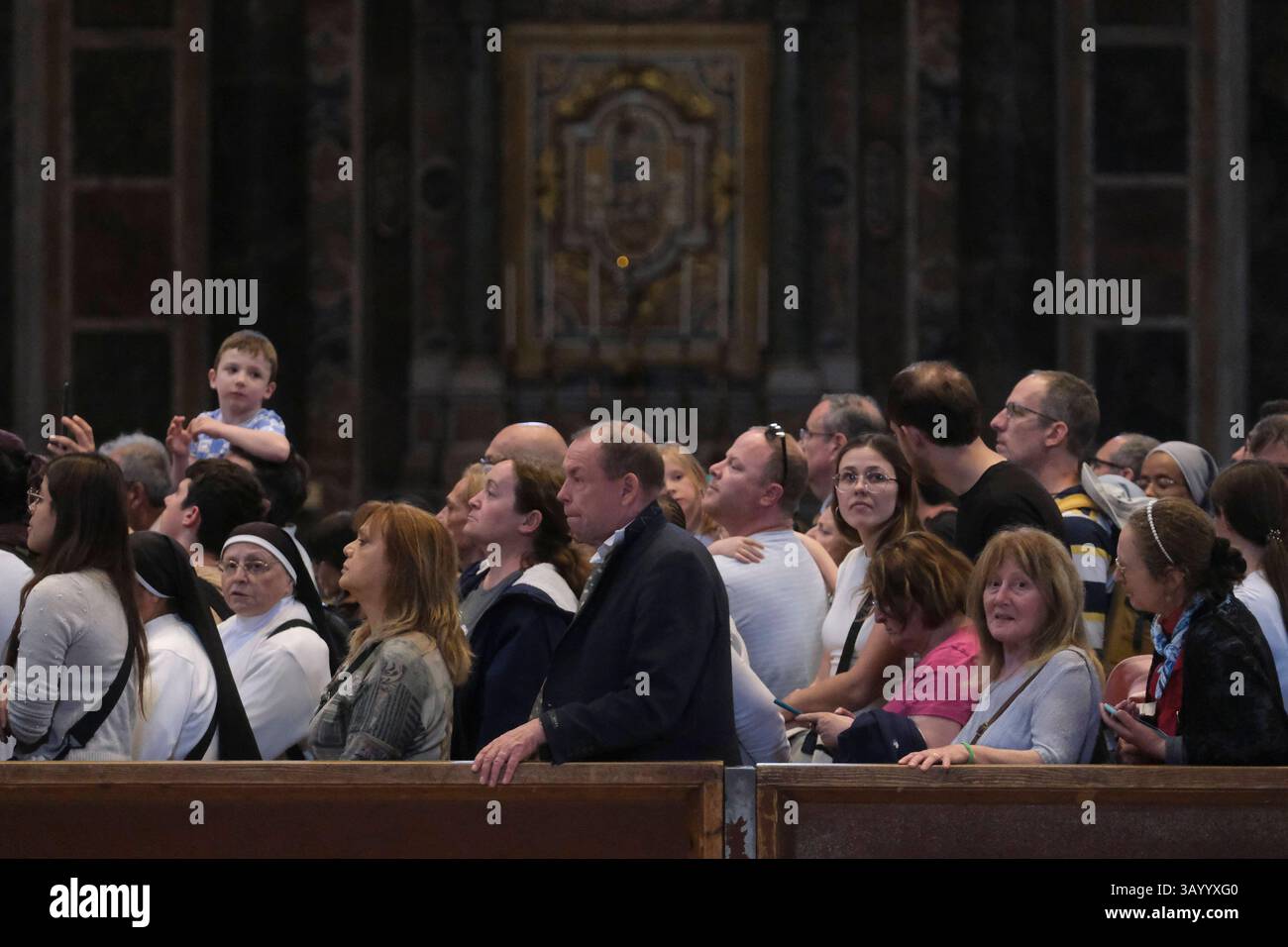 Pope Francis lies in state in St Peter s Basilica at the Vatican ...