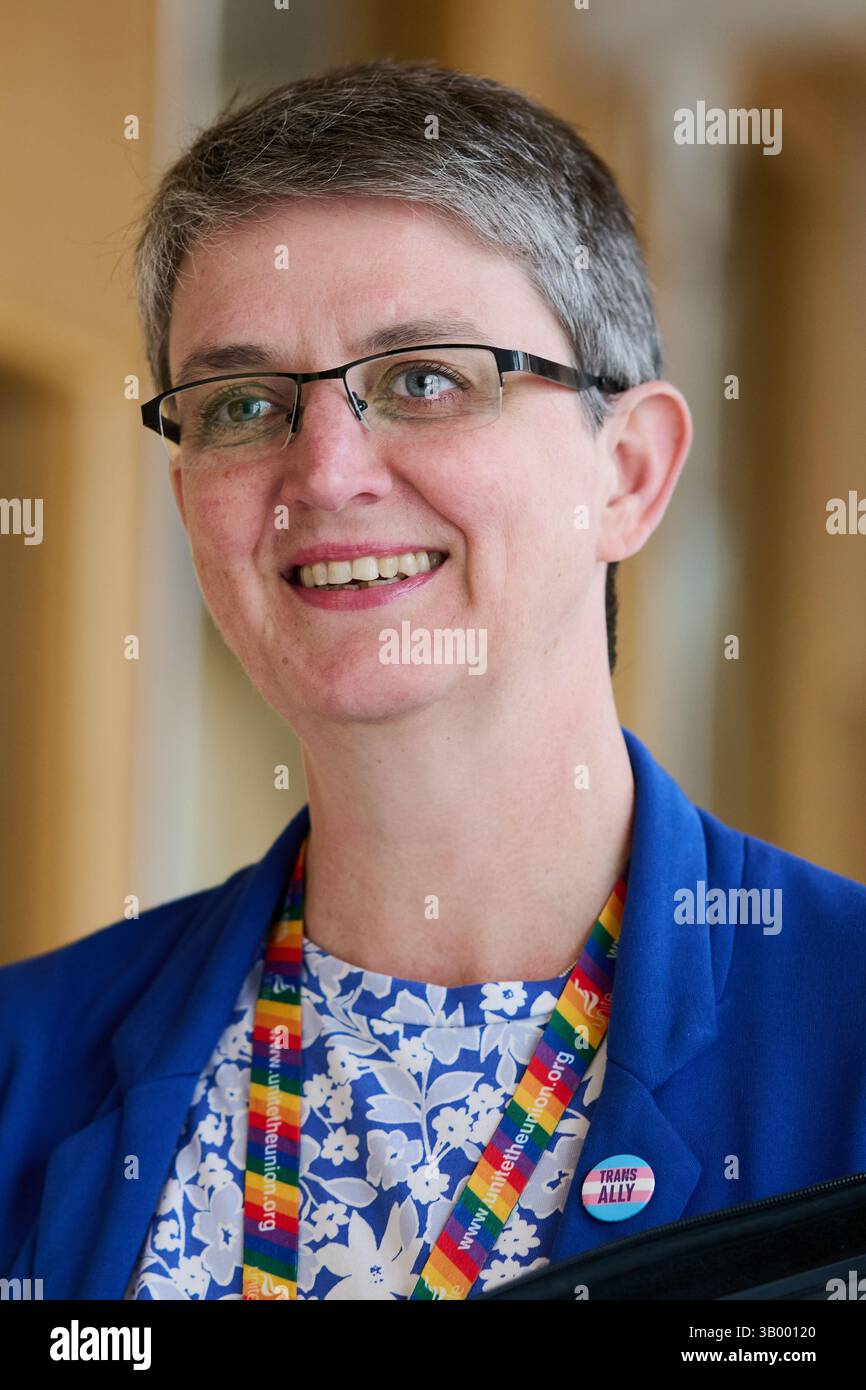 Edinburgh Scotland, UK 23 April 2025. Maggie Chapman Scottish Green ...