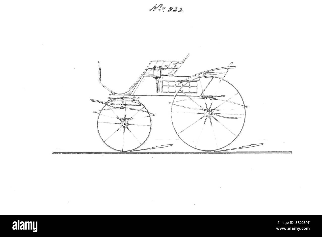 A stylized representation of a vintage carriage, featuring intricate ...