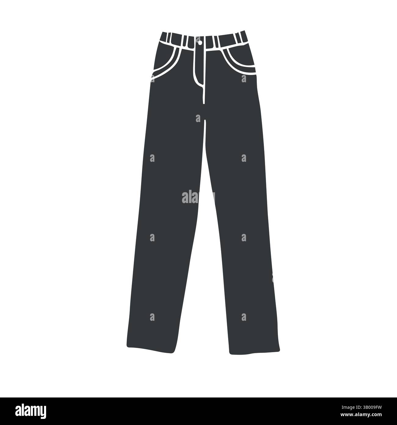 Vector hand drawn sketch doodle jeans pants Stock Vector Image & Art ...