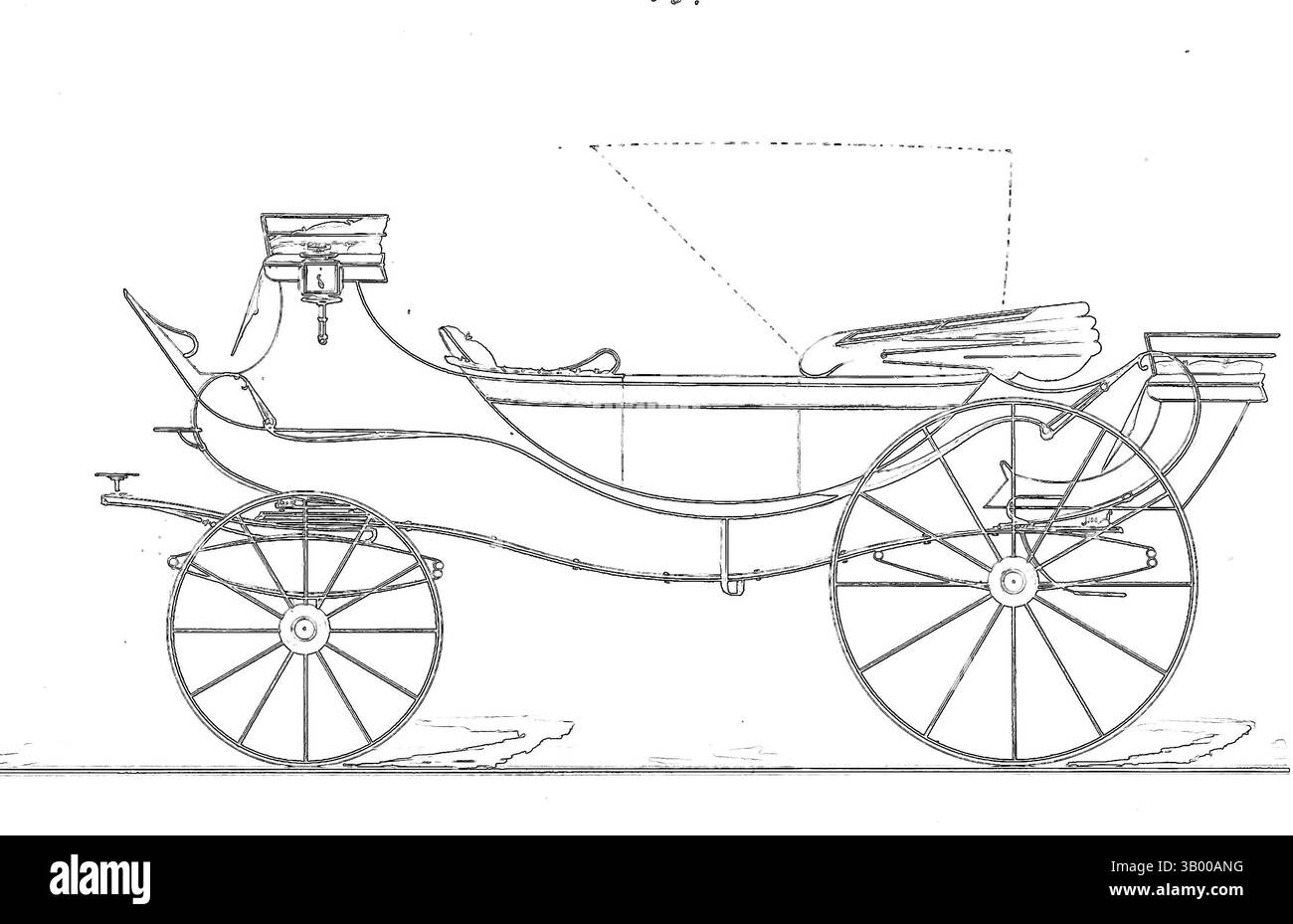 A vintage carriage with intricate details, showcasing elegant curves ...
