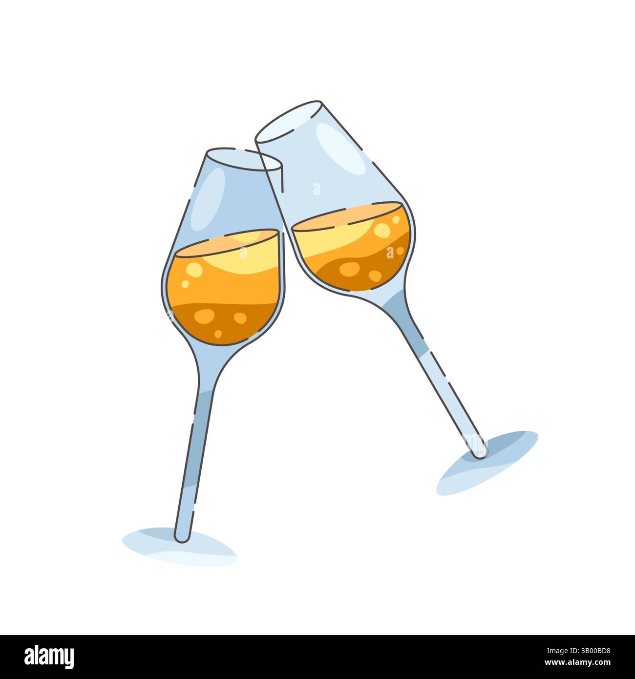 Champagne glasses on holiday Stock Vector Images - Alamy
