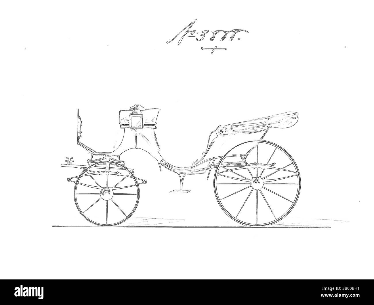 A vibrant, abstract representation of a classic rickshaw, featuring ...