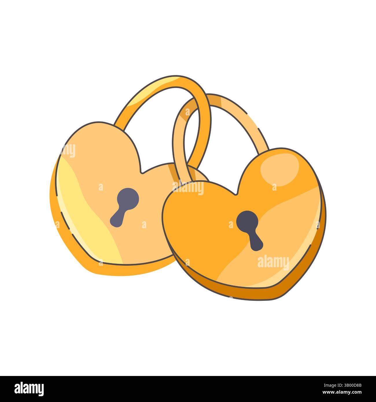 Valentines day love lock Stock Vector Images - Alamy