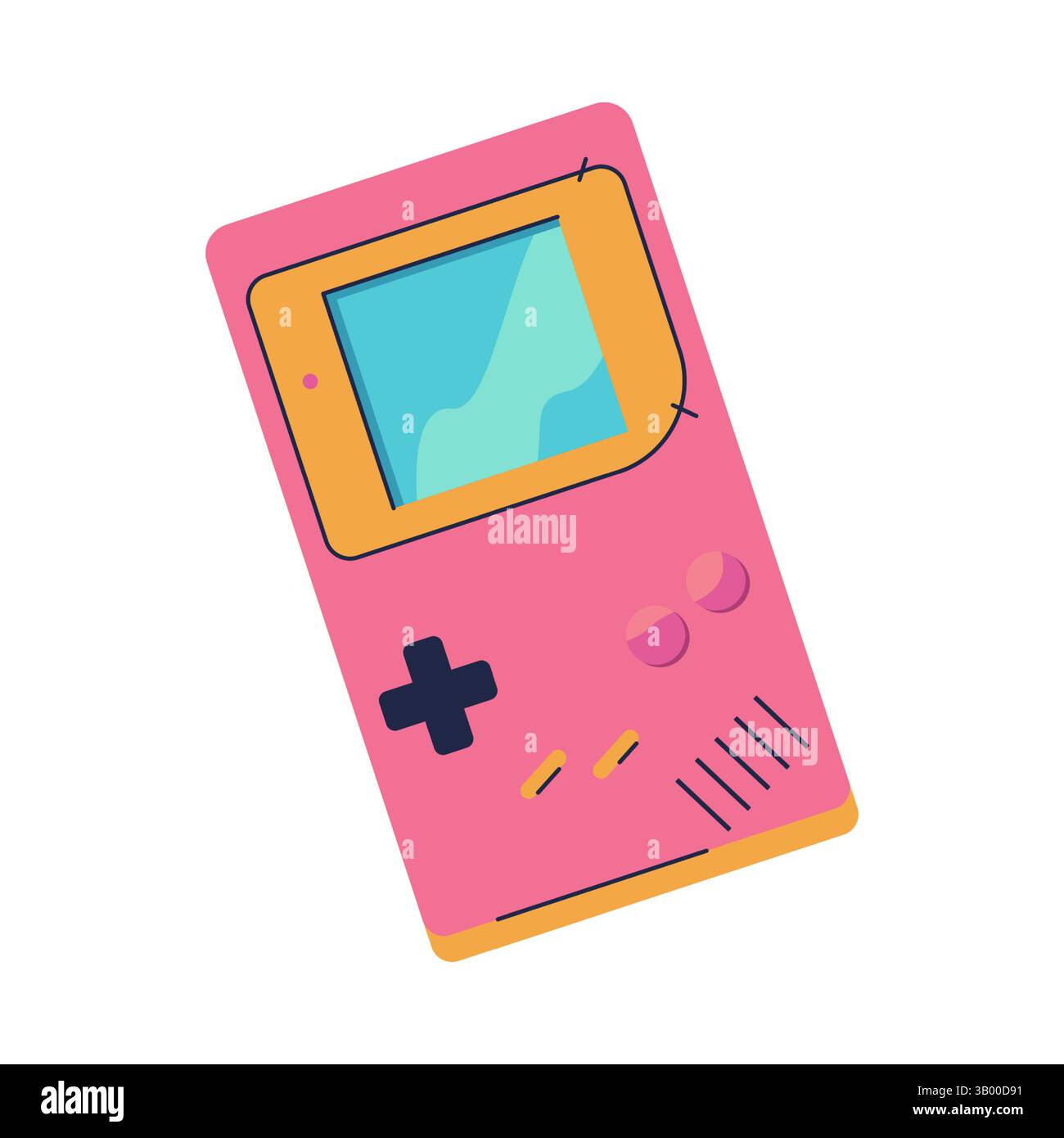 Vector 80s brick game or 90s handheld tetris icon. Retro gamer puzzle ...