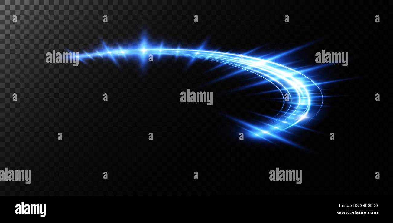 Experience a vibrant Dynamic Blue Light Effect featuring mesmerizing Sparkles and Glows that ...