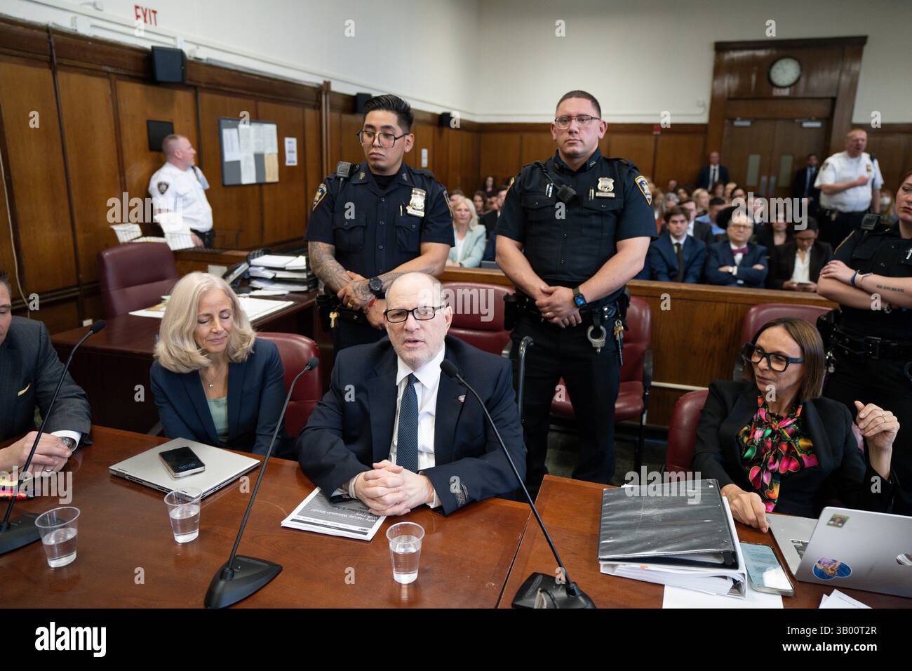 Harvey Weinstein appears in state court in Manhattan in his retrial on ...