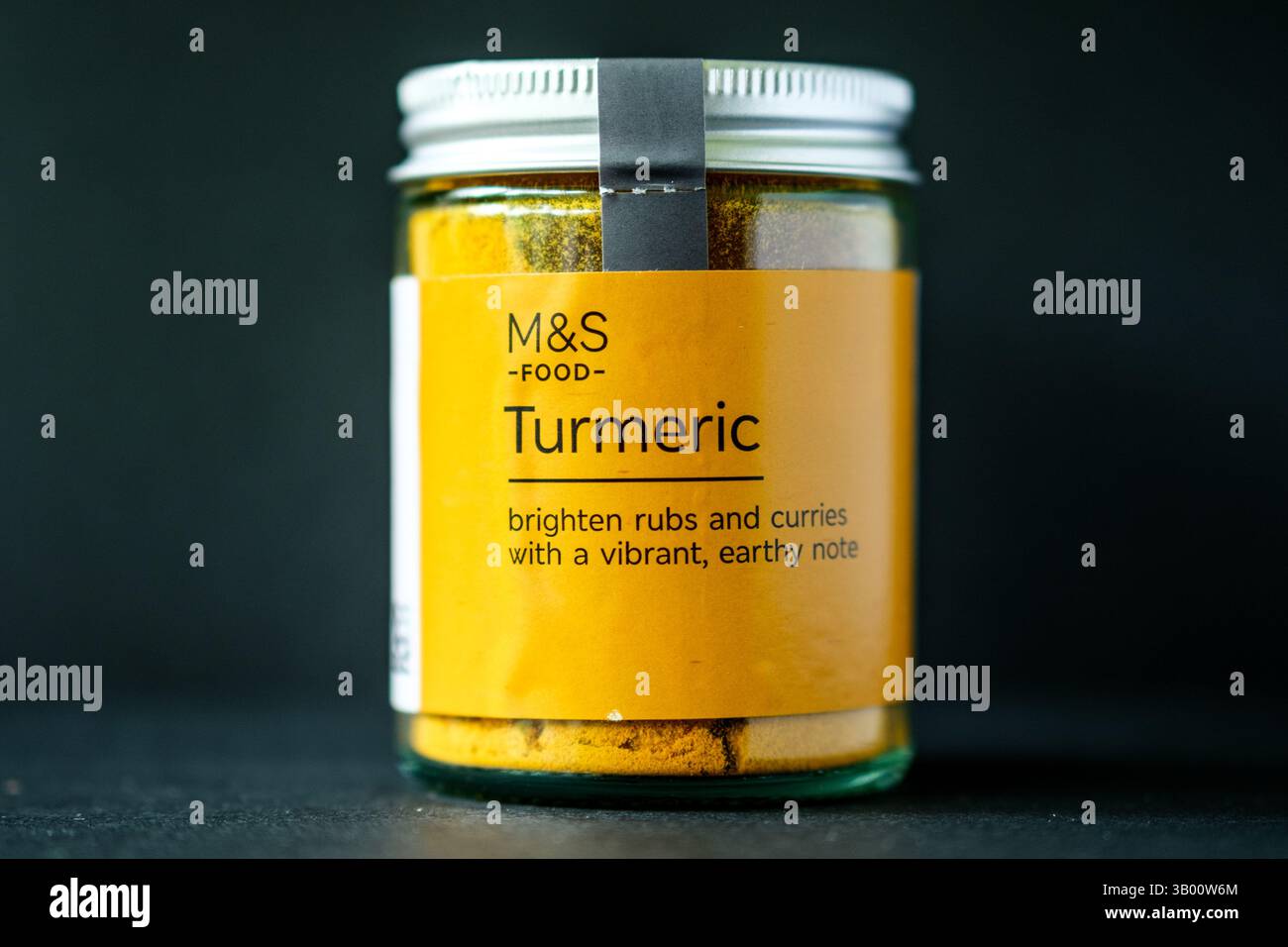 London UK, April 23 2025, Jar of Marks and Spencer Tumeric Cooking ...