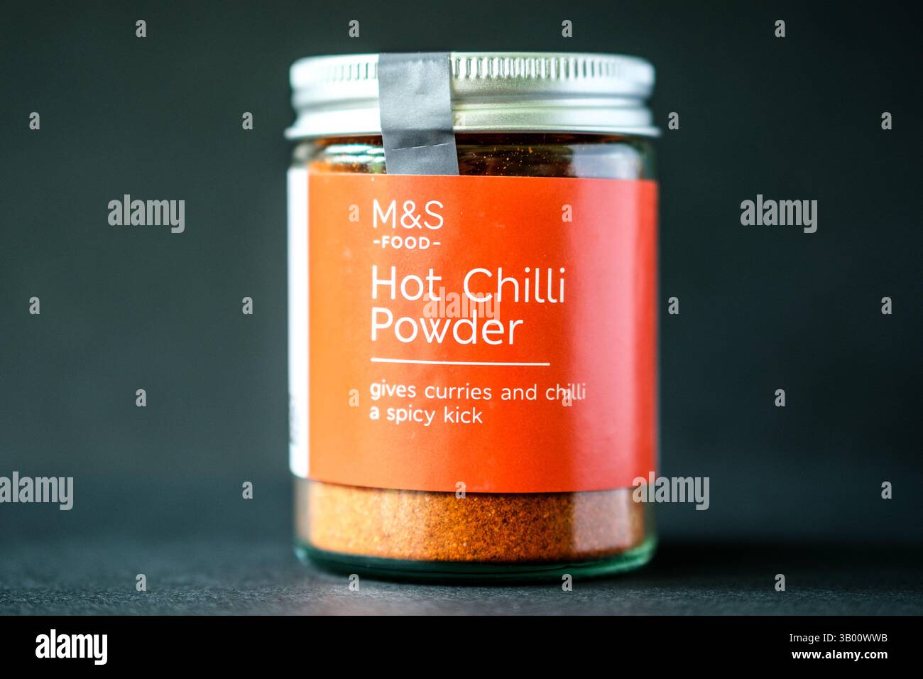 London UK, April 23 2025, Marks and Spencer Hot Chilli Powder Cooking ...