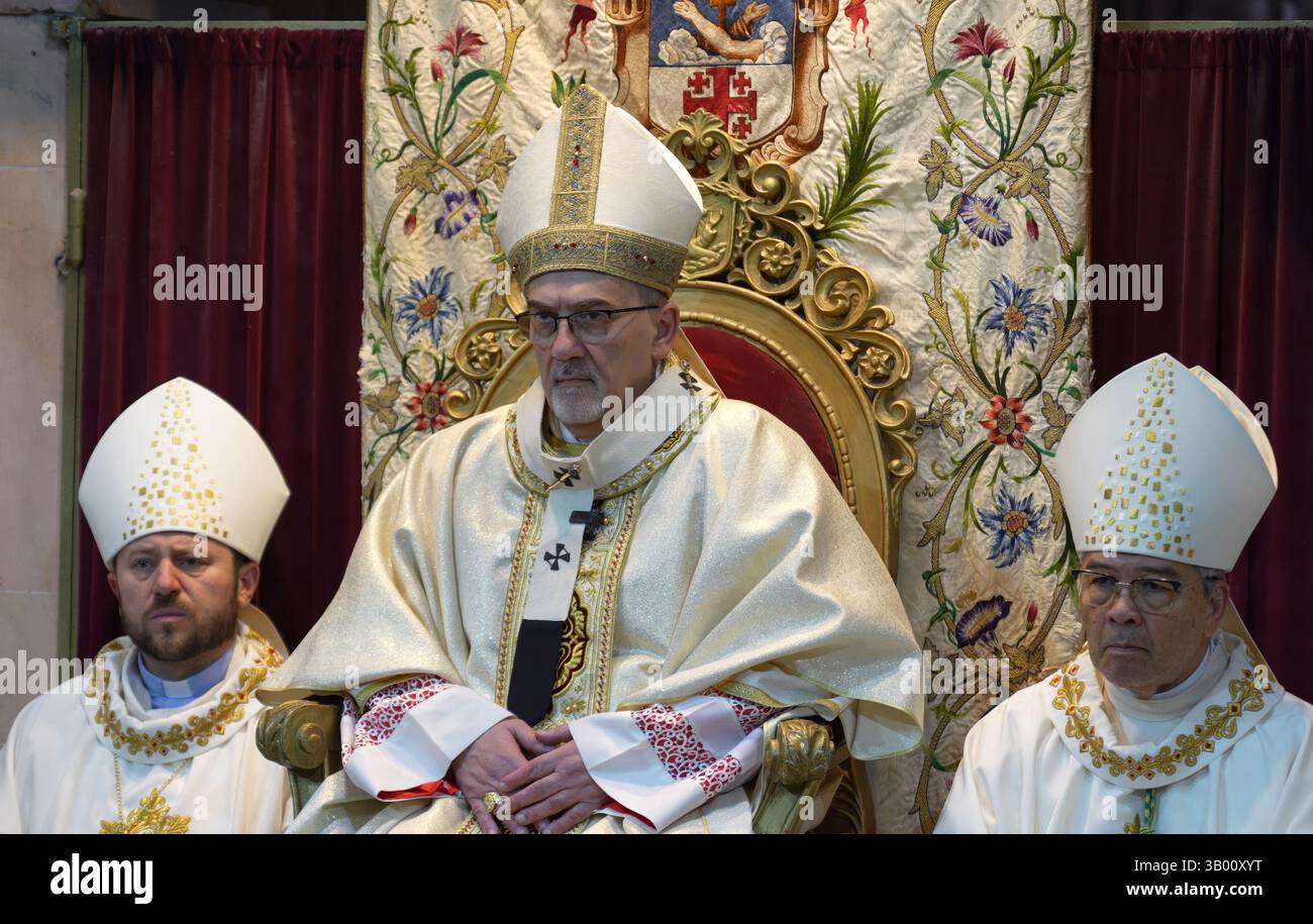 JERUSALEM - APRIL 23: The Latin Patriarch of Jerusalem, Cardinal ...