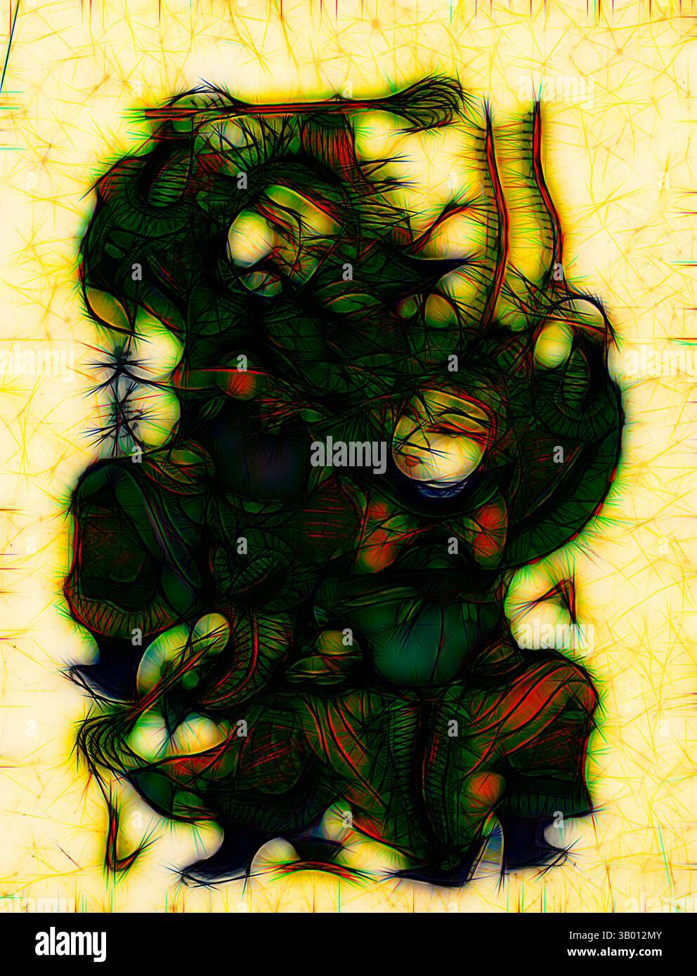 Dynamic abstract animation featuring intertwining hi-res stock ...