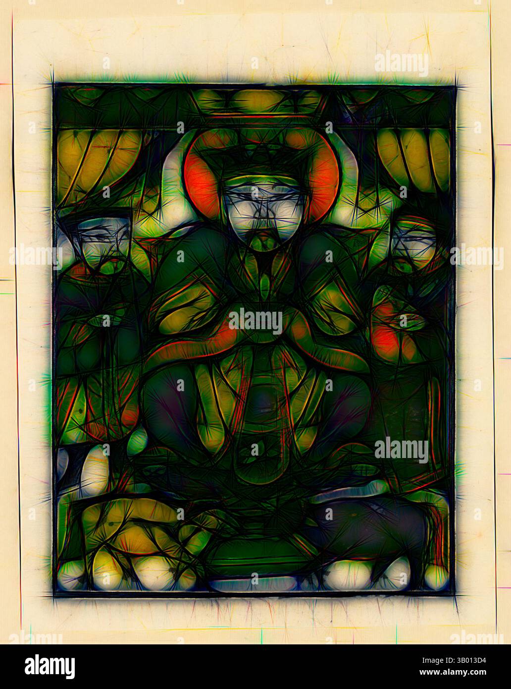 Stylized representation of three figures hi-res stock photography and ...