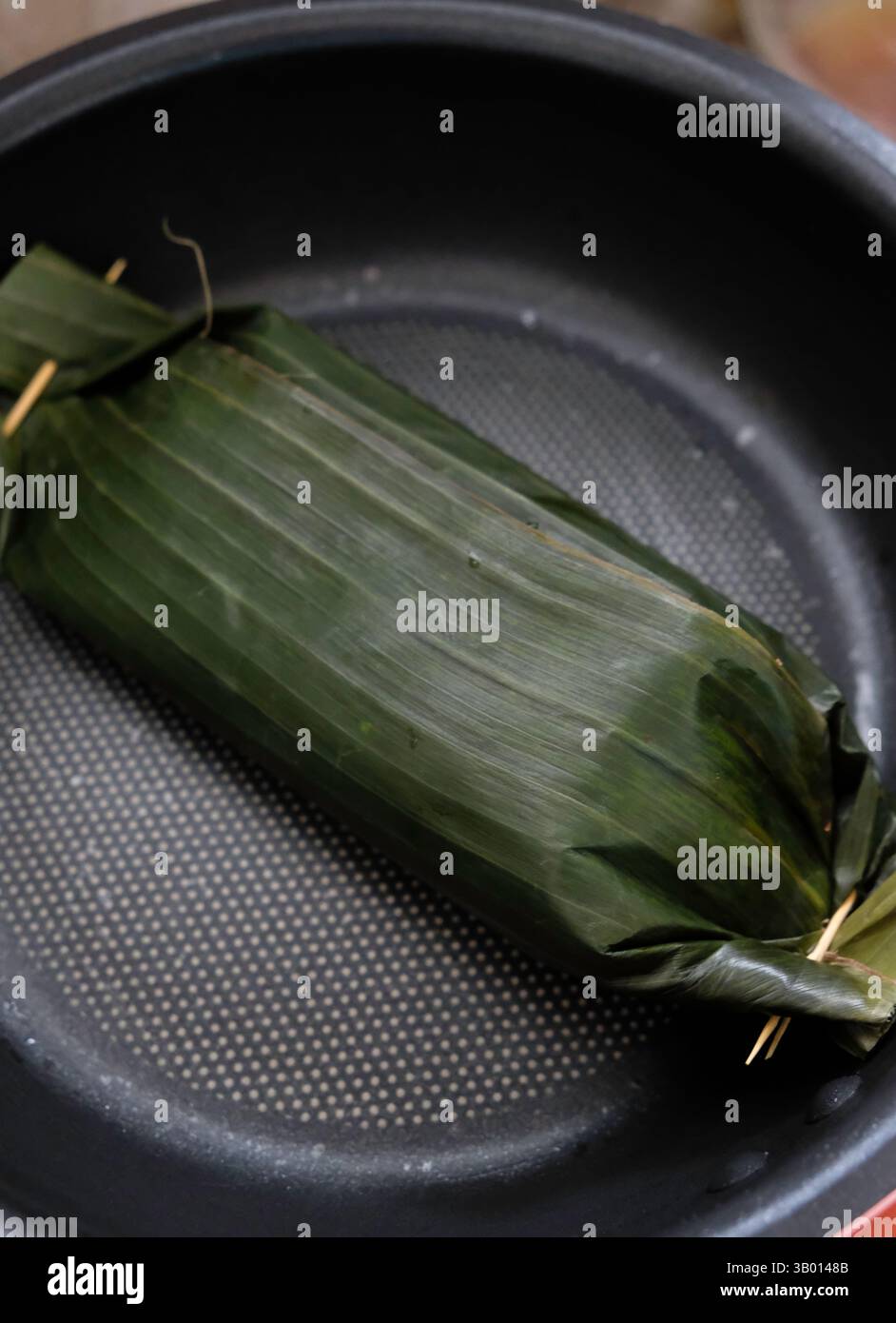 Nasi bakar or grilled rice is Indonesian traditional food made from ...