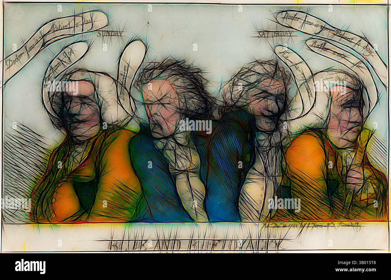 Three figures sit side hi-res stock photography and images - Alamy
