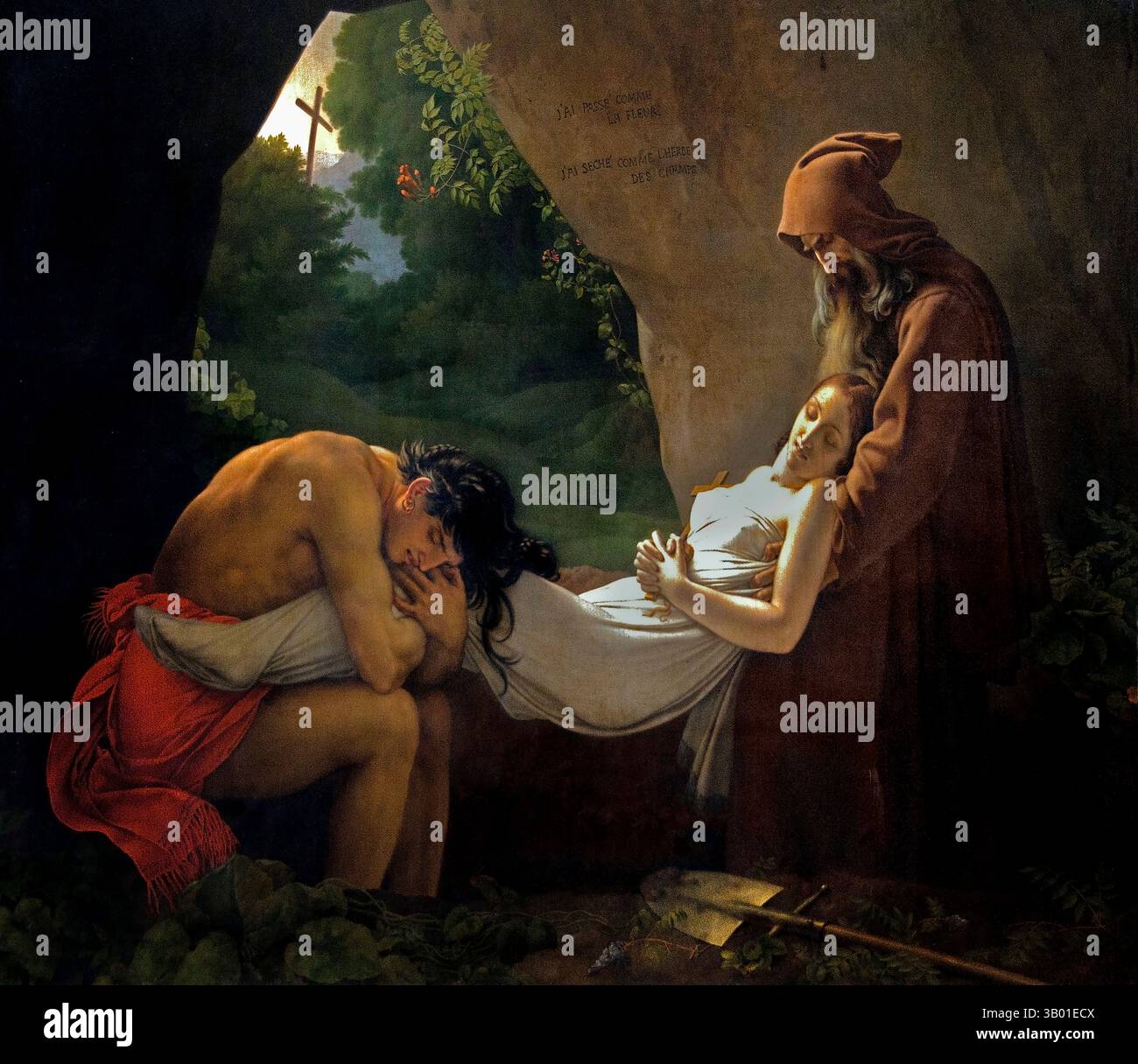 It depicts a scene from francois rene de chateaubriands novella atala ...