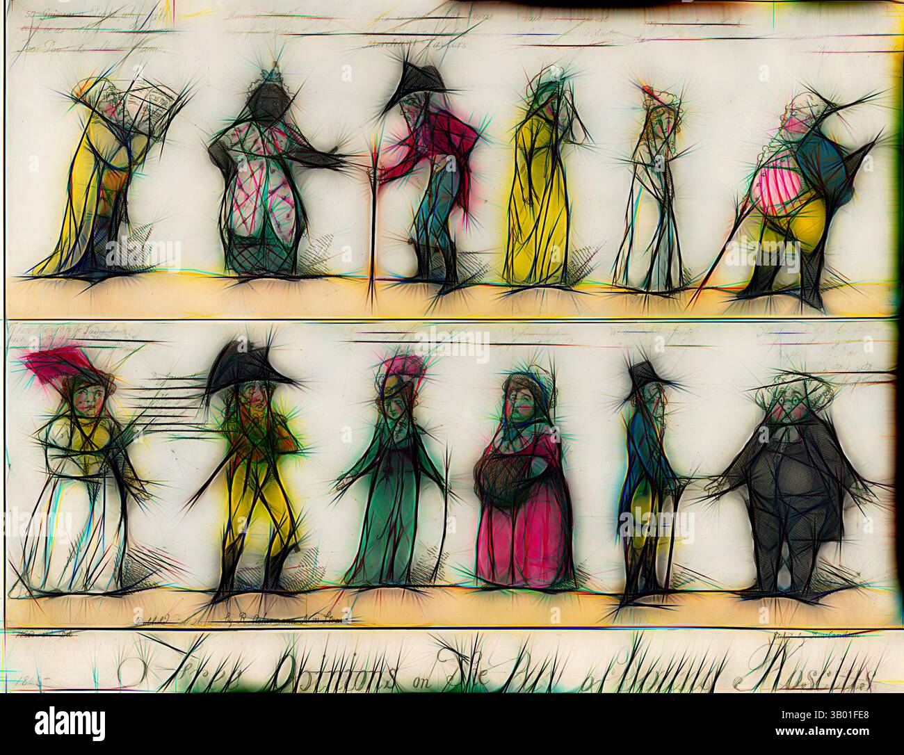 Various characters in distinct poses hi-res stock photography and ...