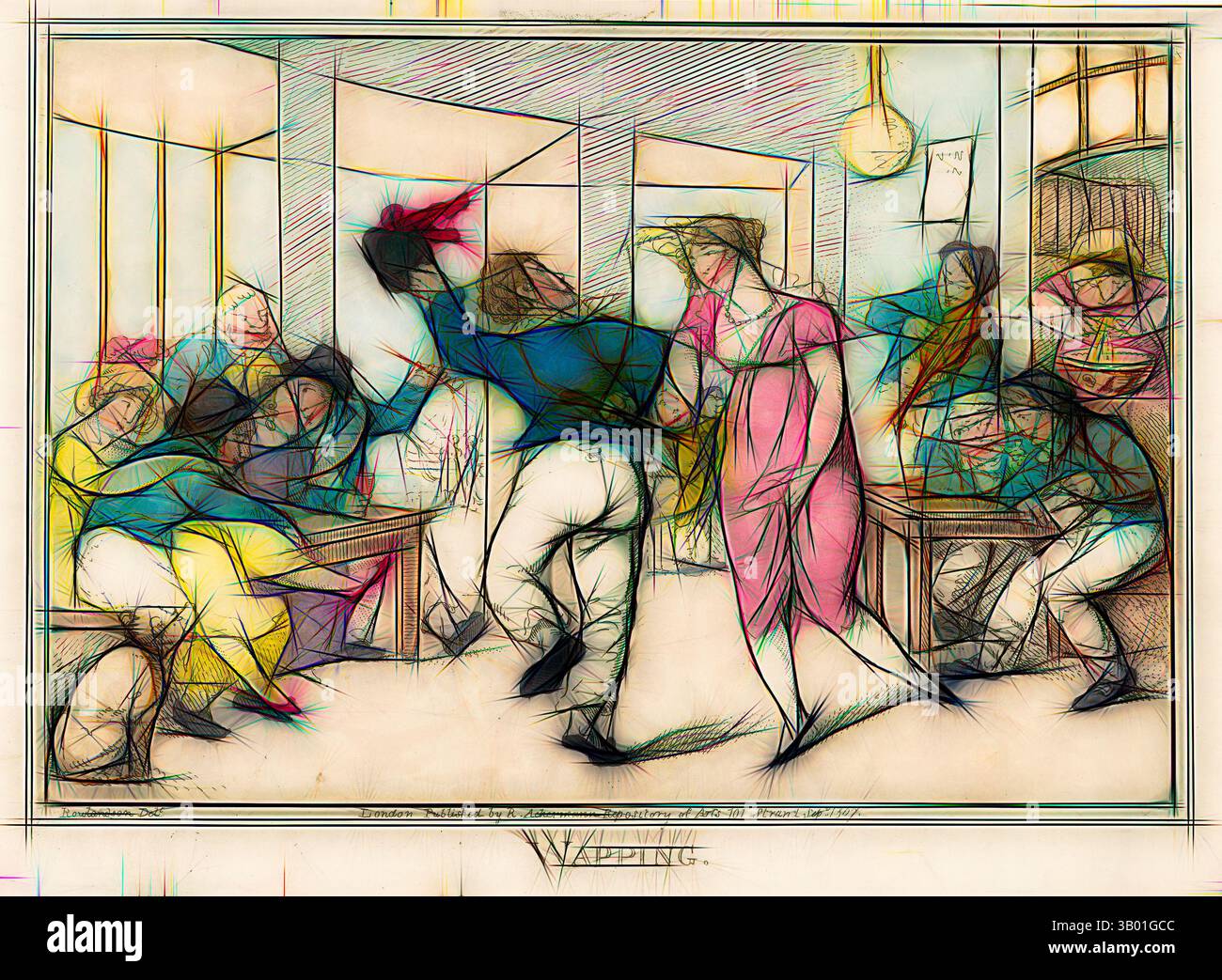 Bustling classroom scene captures hi-res stock photography and images ...