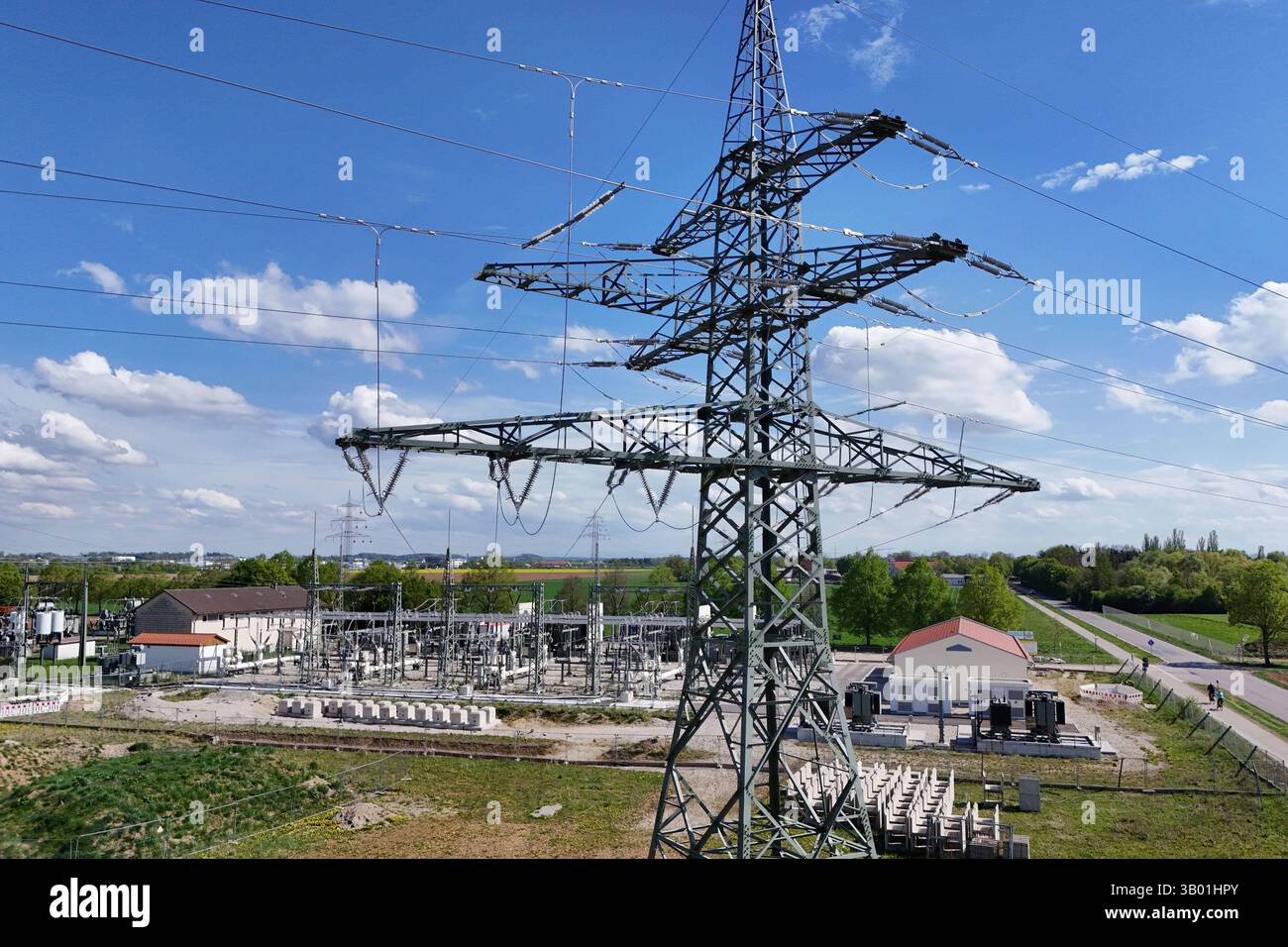 Netzausbau der deutschen Stromnetze,Stromtrassen,Ausbau Umspannwerk ...