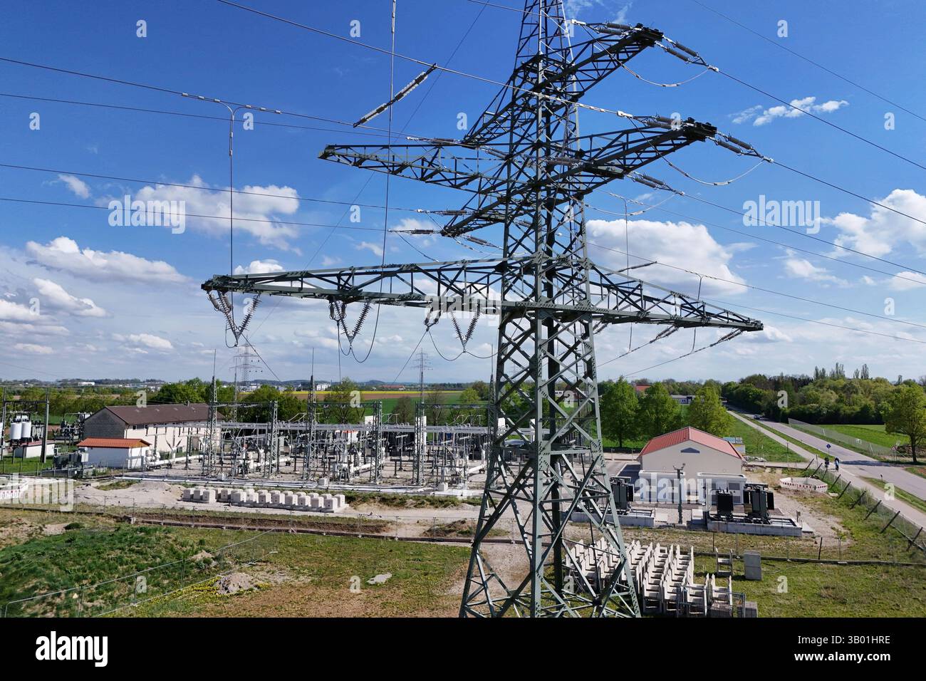 Netzausbau der deutschen Stromnetze,Stromtrassen,Ausbau Umspannwerk ...