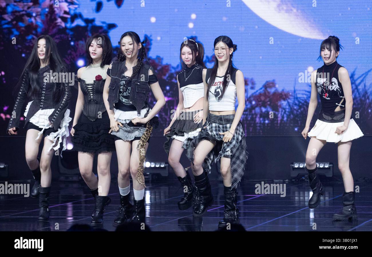 Goyang, South Korea. 23rd Apr, 2025. South Korean K-Pop girl group ifeye, performs on the stage ...