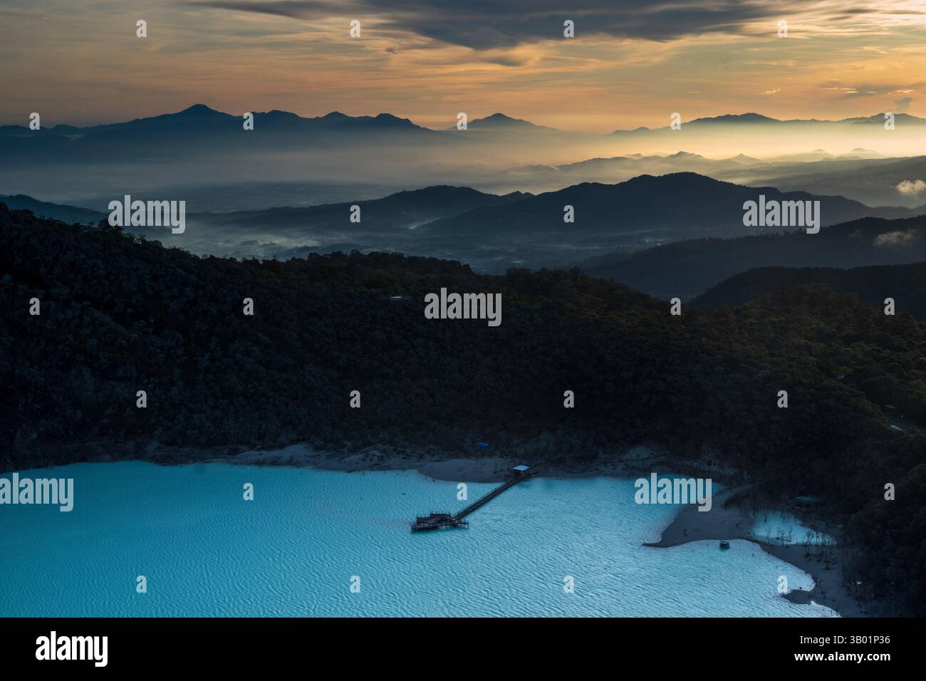 August 19, 2025, Bandung, West Java, Indonesia: The White Crater or ...