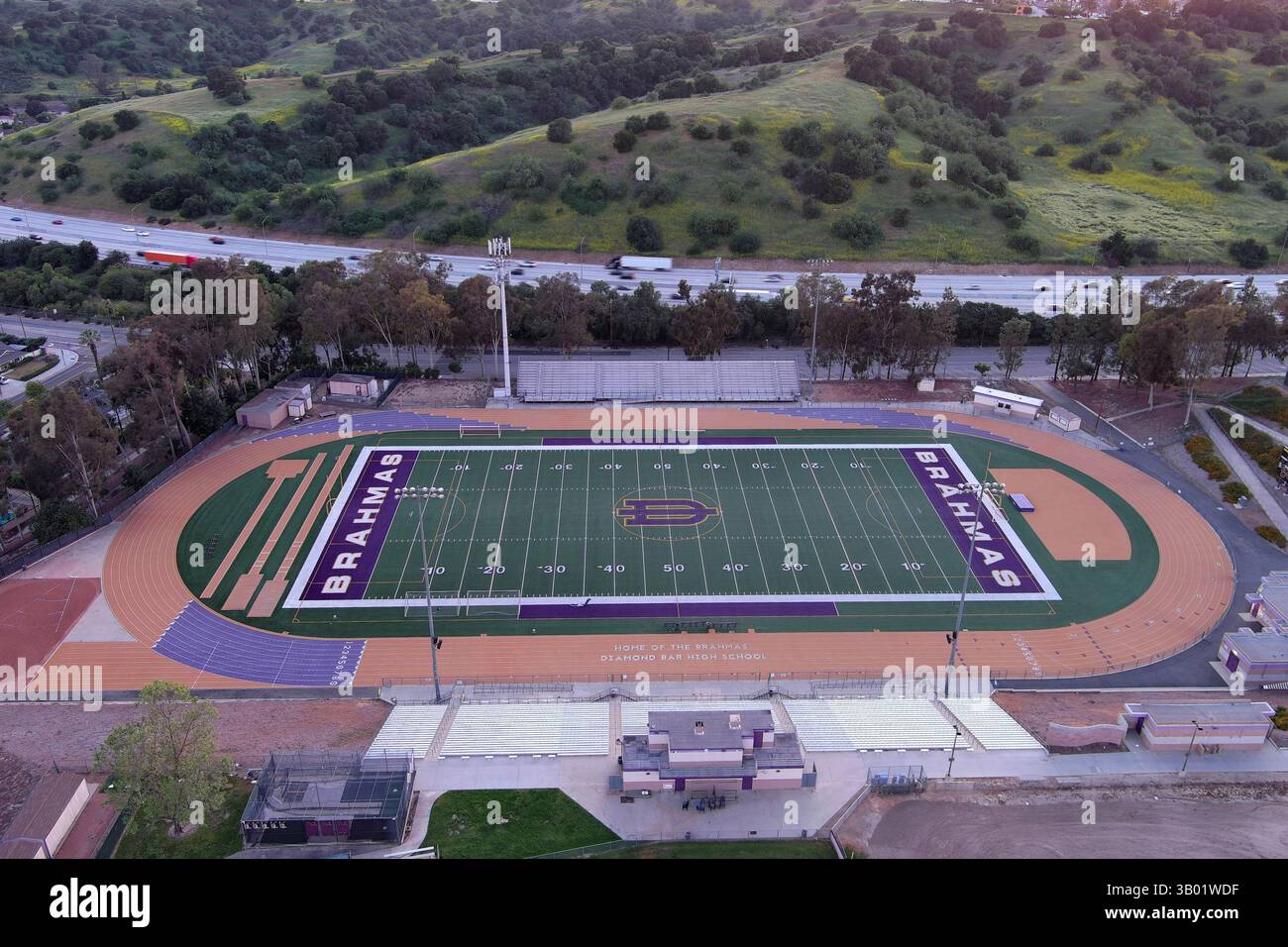 Diamond Bar, United States. 21st Apr, 2025. A general overall aerial ...