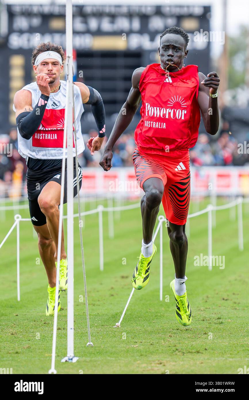 Gout Gout seen competing at the Powercor Stawell Gift. The 143rd ...