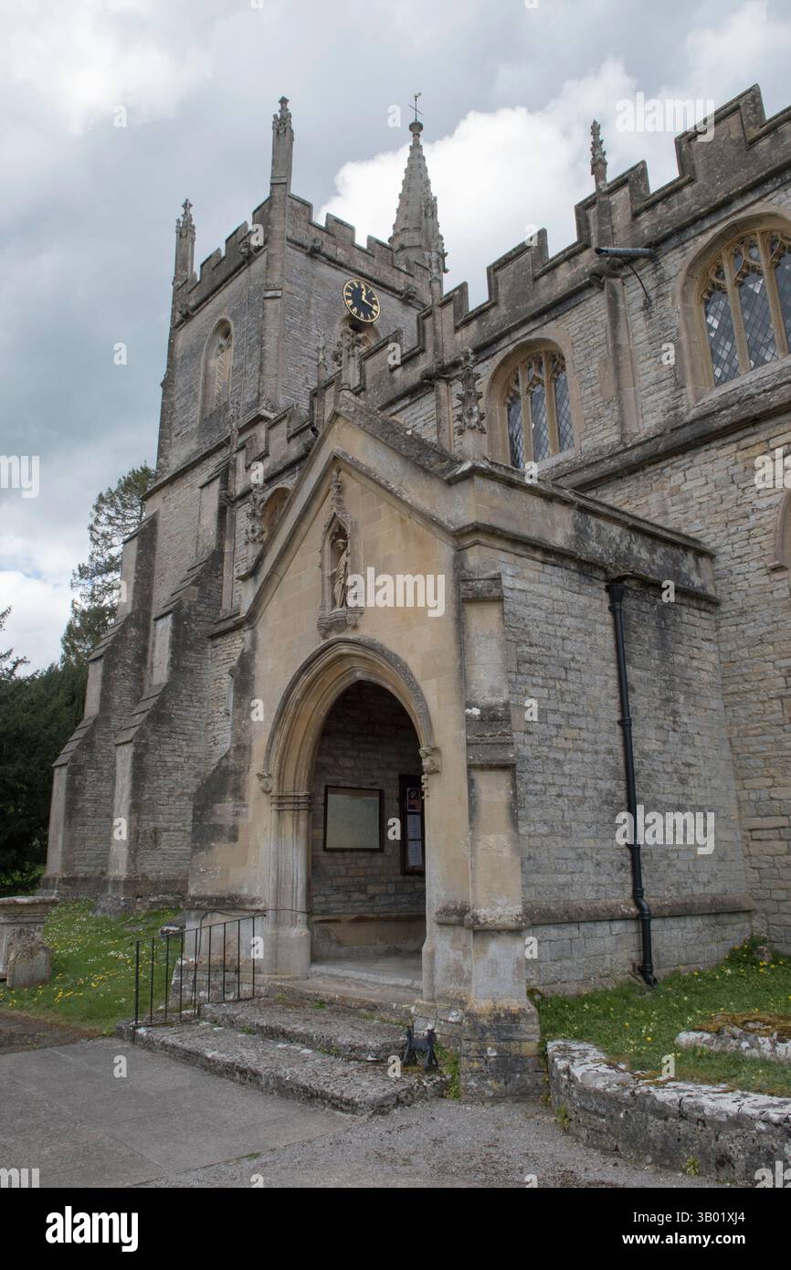 Pilton village church of St John the Baptist. Pilton, Somerset England ...