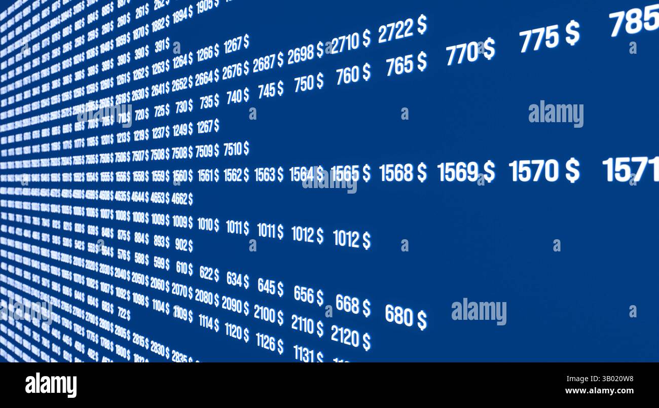 Numbers, financial figures, market data. Numbers, financial figures ...