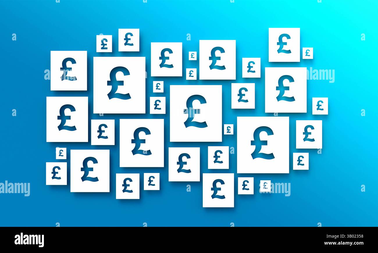 RECORD DATE NOT STATED British pound sign, United Kingdom currency ...