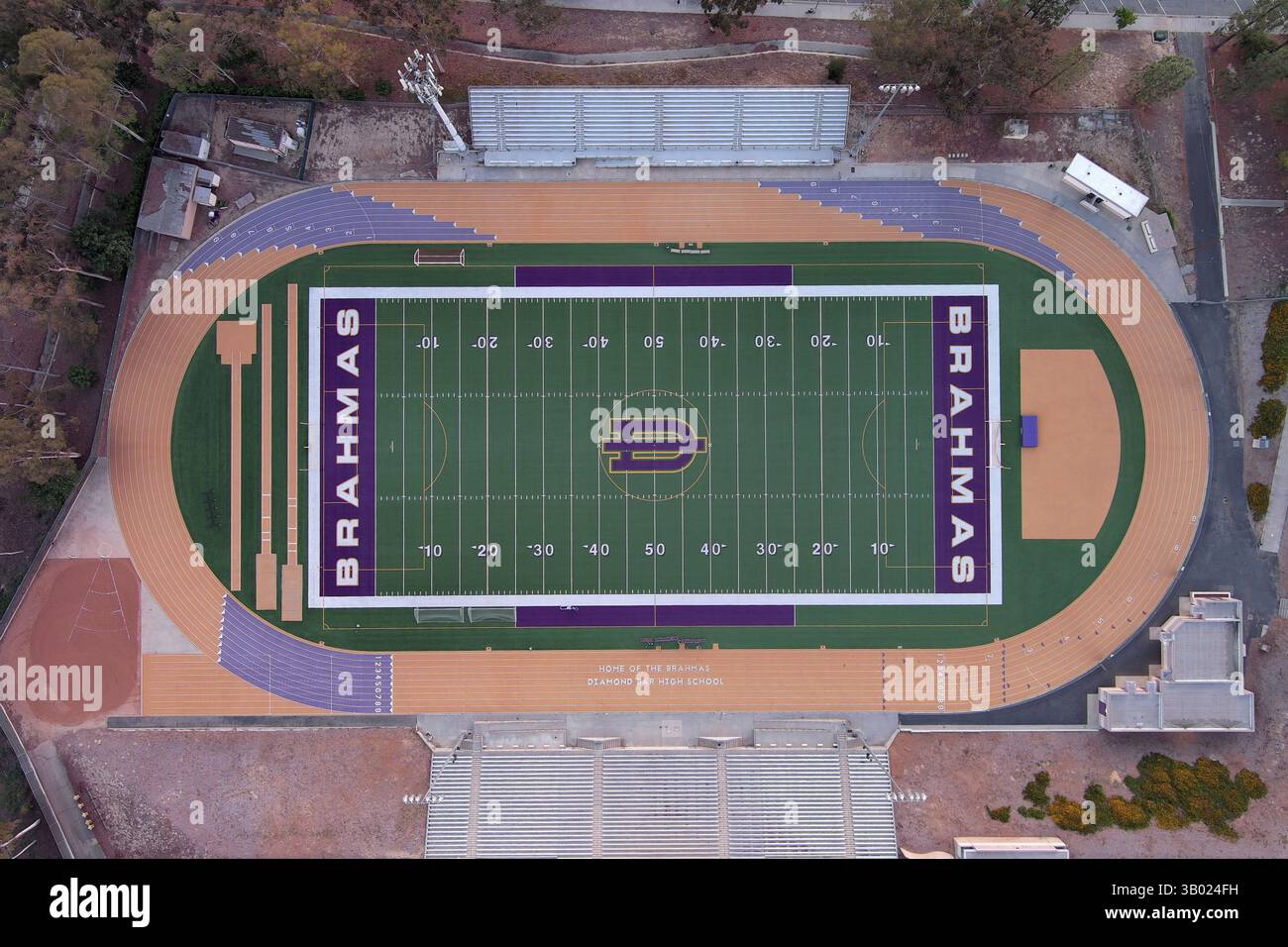 Diamond Bar, United States. 21st Apr, 2025. A general overall aerial ...