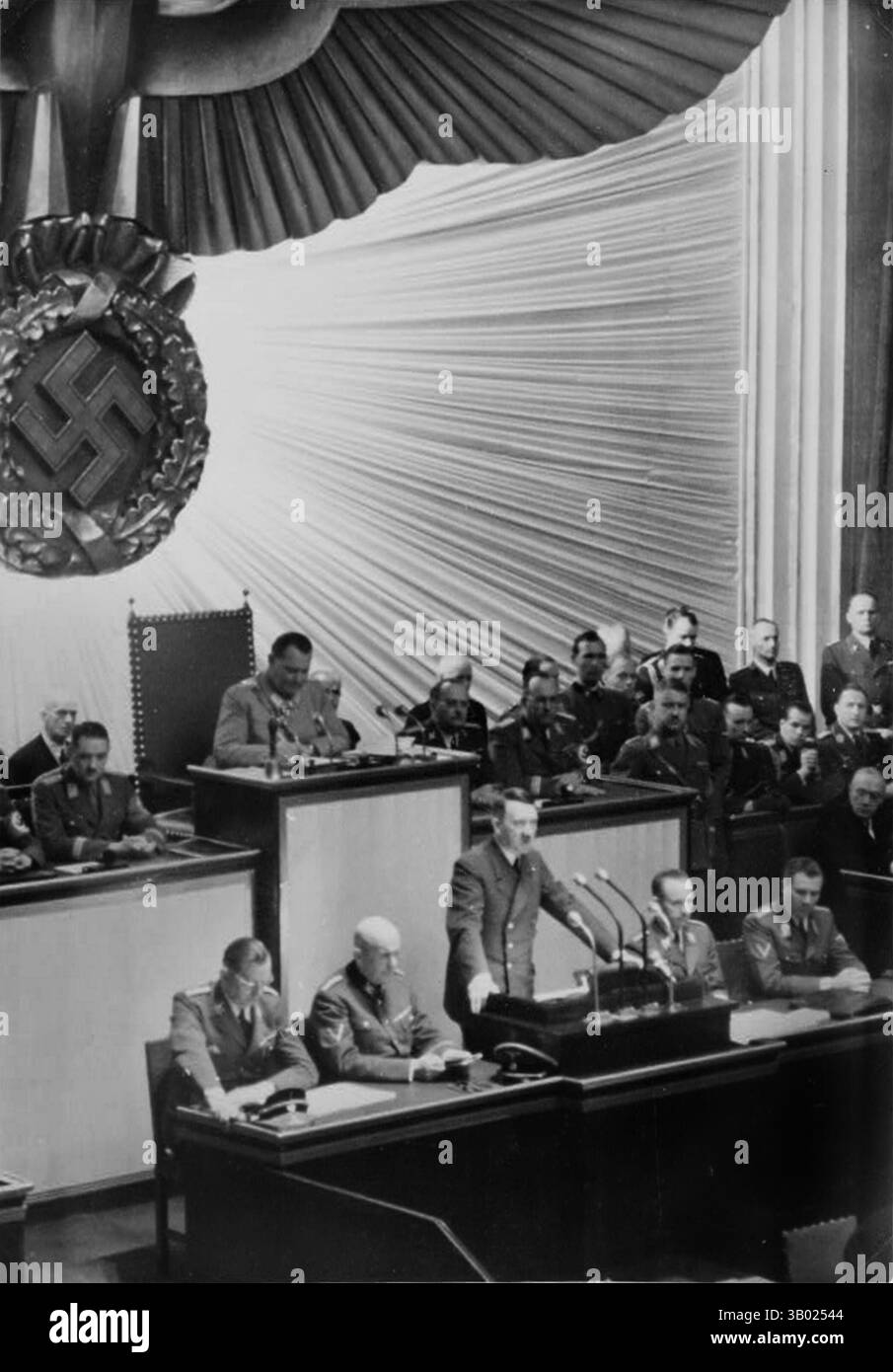 ADOLF HITLER Addressing Formal Assembly 1942 Stock Photo - Alamy