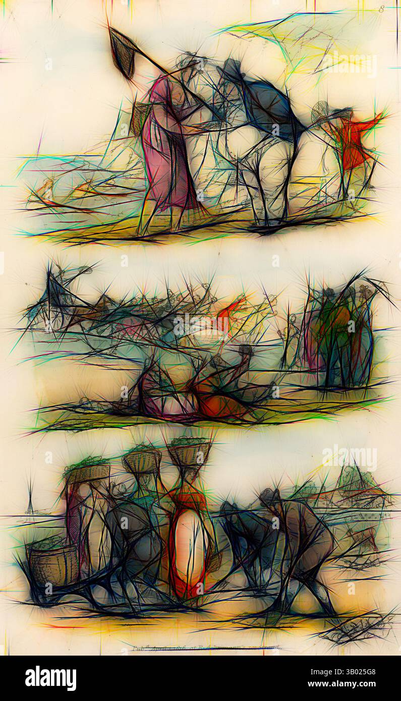 Abstract depiction of laborers hi-res stock photography and images - Alamy