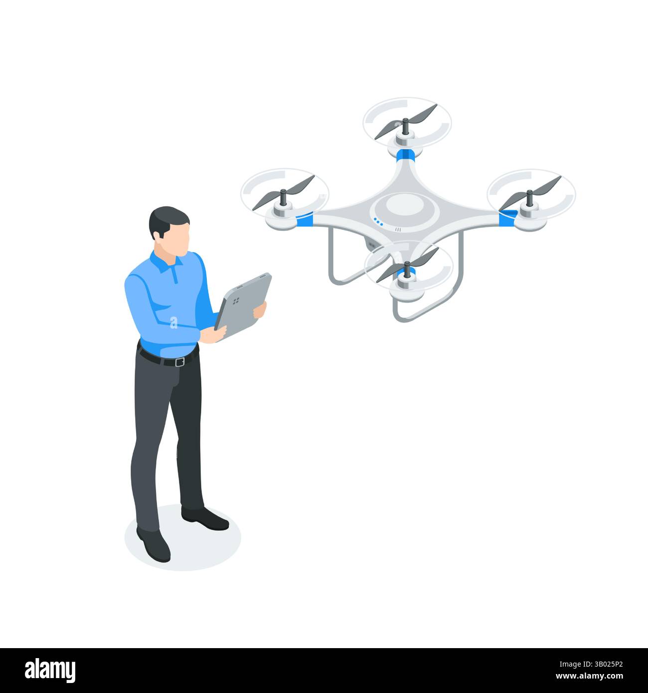 Aircraft engineer tablet Stock Vector Images - Alamy