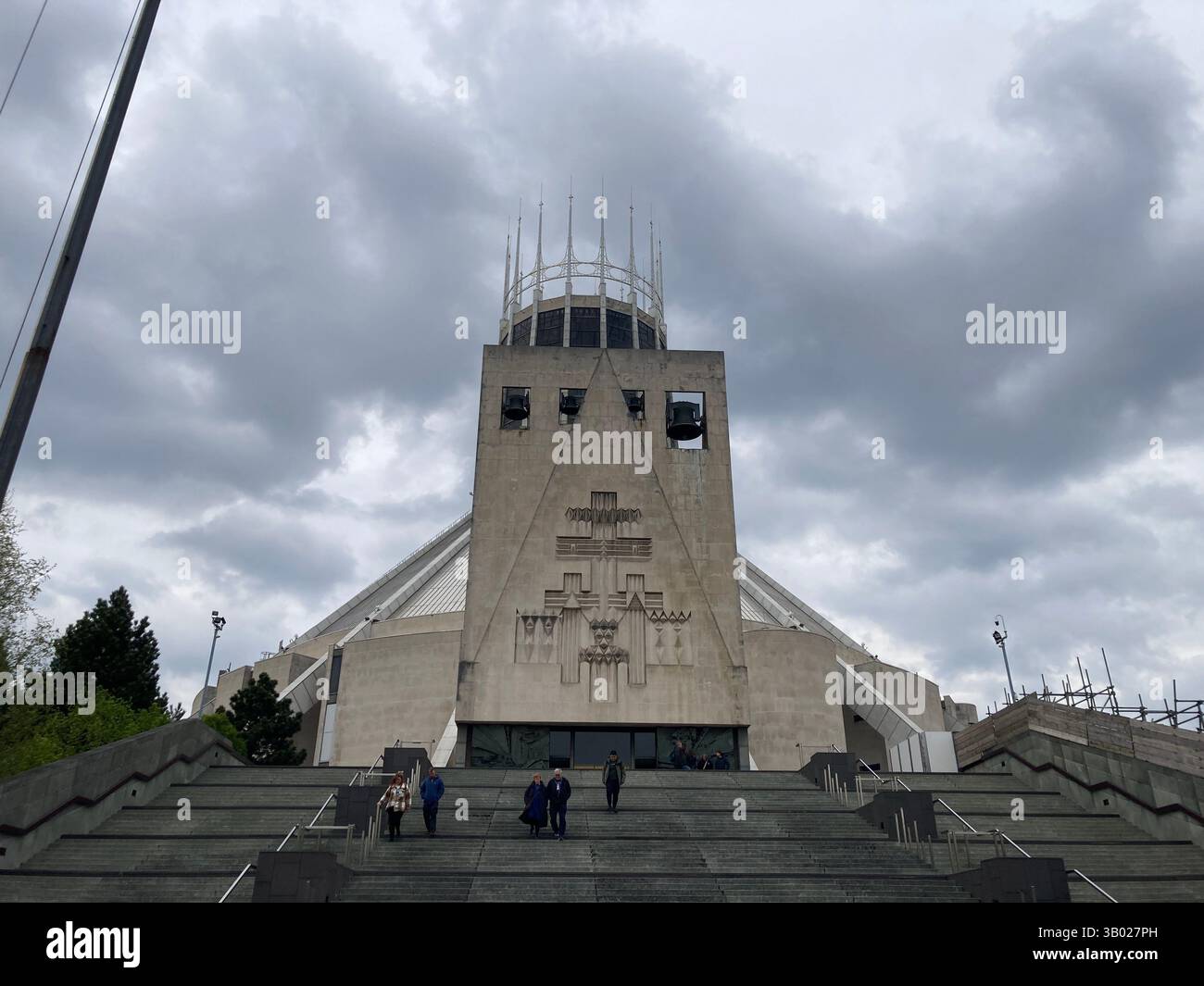 Liverpool Metropolitan Cathedral. Signs and symbols Stock Photo - Alamy