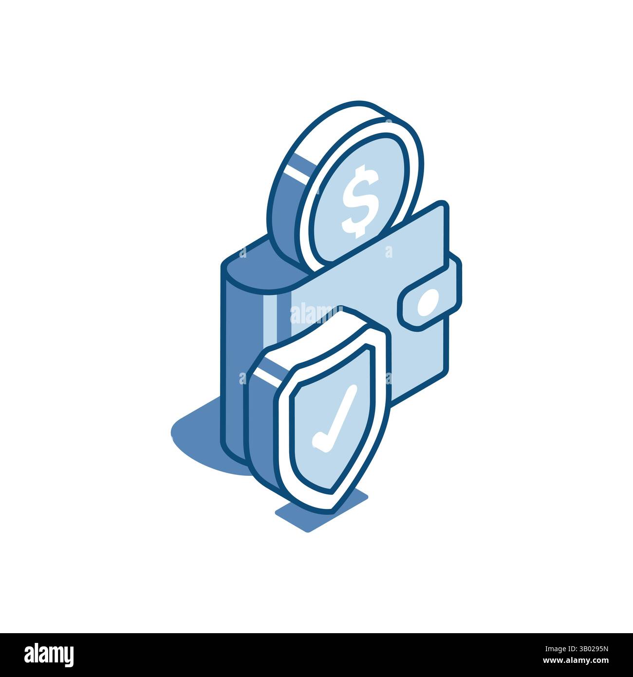 Card wallet shield checkmark Stock Vector Images - Alamy