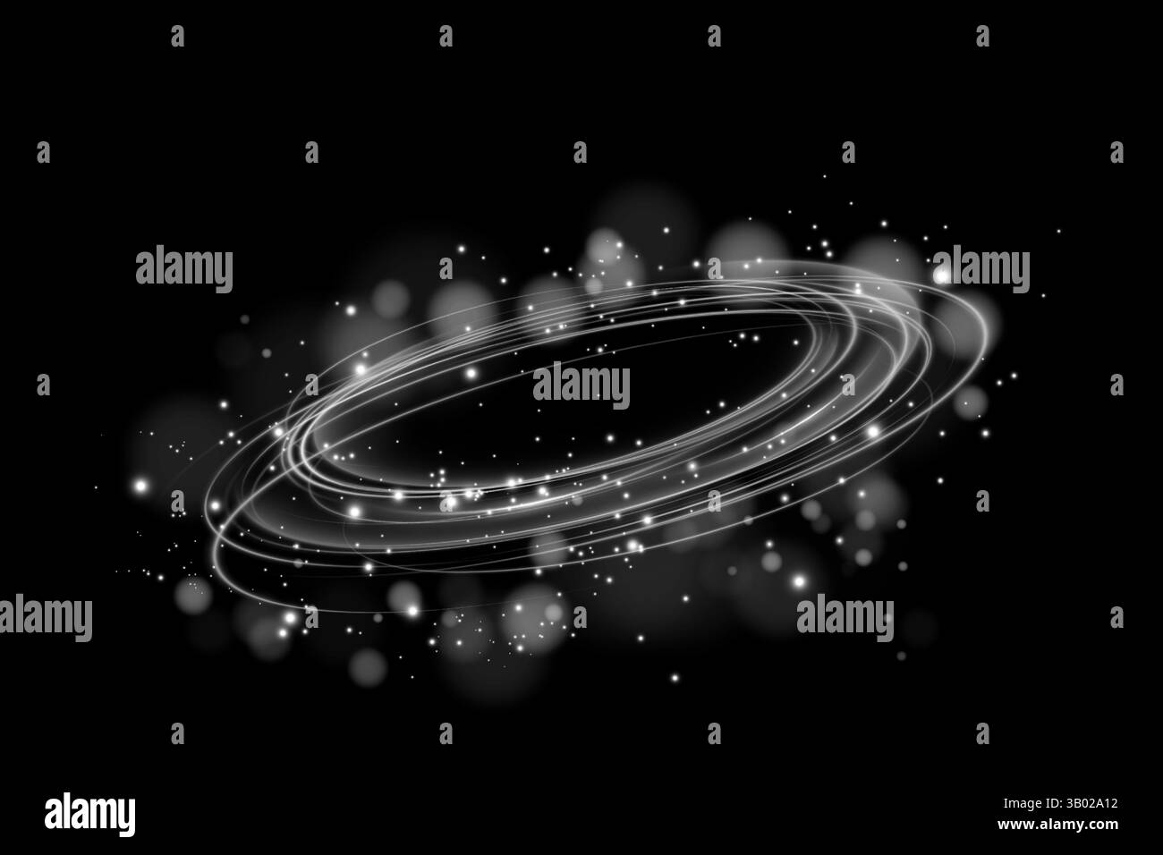 An Abstract Cosmic Ring that features Engaging Sparkle Effects ...